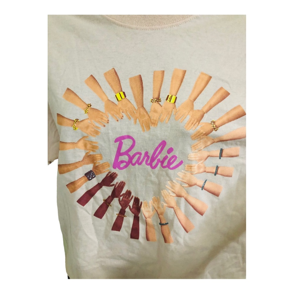 Barbie Heart Shaped Multicultural Barbie Hands Graphi… - Gem
